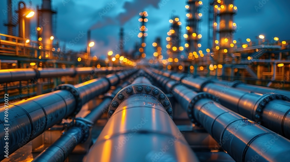 Pipeline and pipe rack of an oil, chemical, hydrogen or ammonia ...