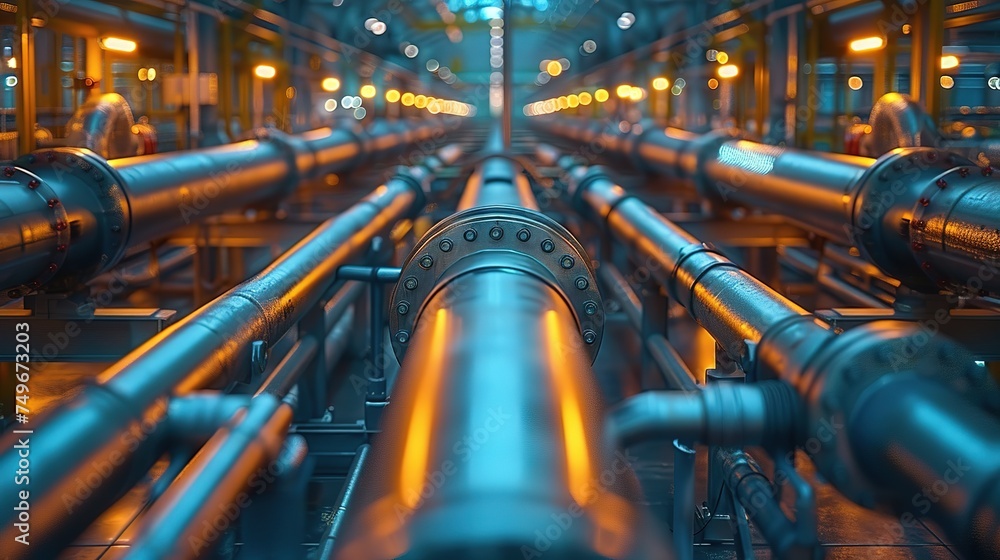 Pipeline and pipe rack of an oil, chemical, hydrogen or ammonia ...