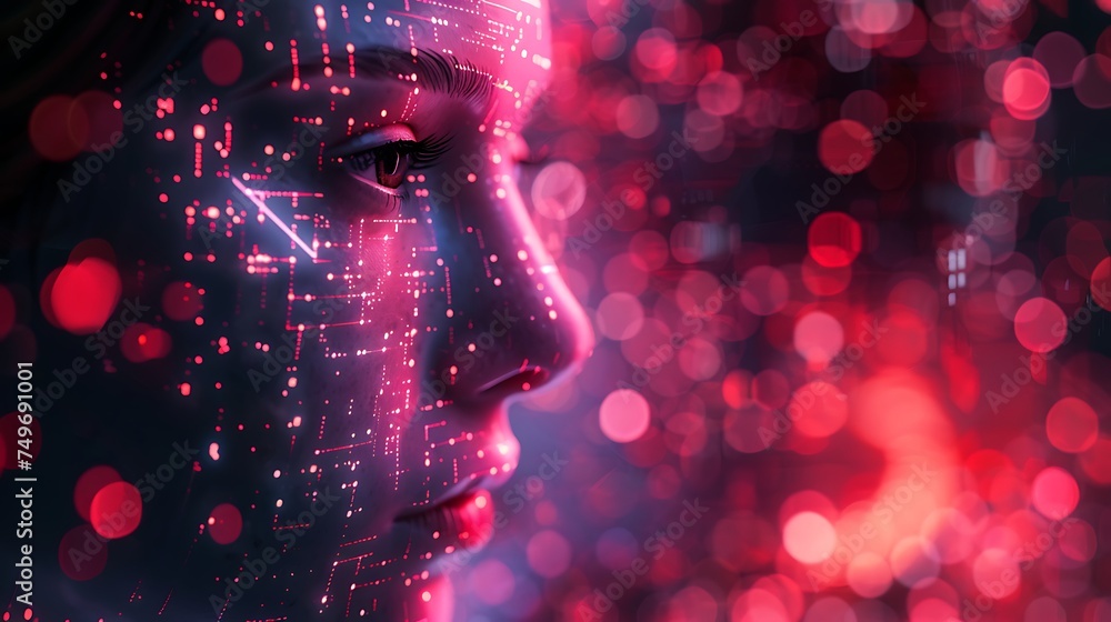 Visualize the abstract concept of artificial intelligence by ...