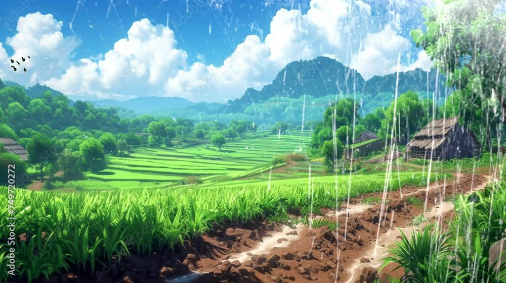 land degradation and soil erosion, Seamless looping 4k video background ...