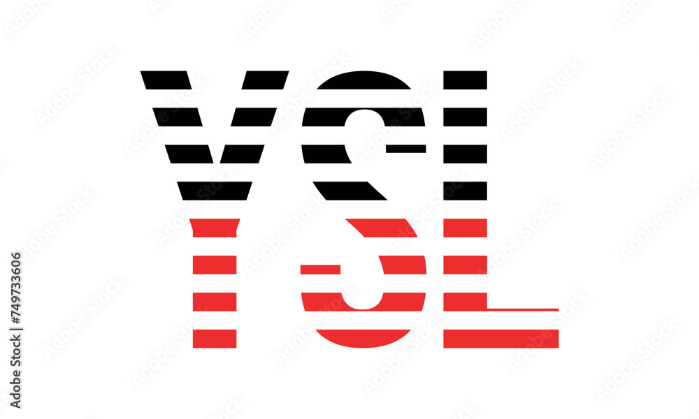 YSL three initial letter iconic line negative space minimal logo design ...