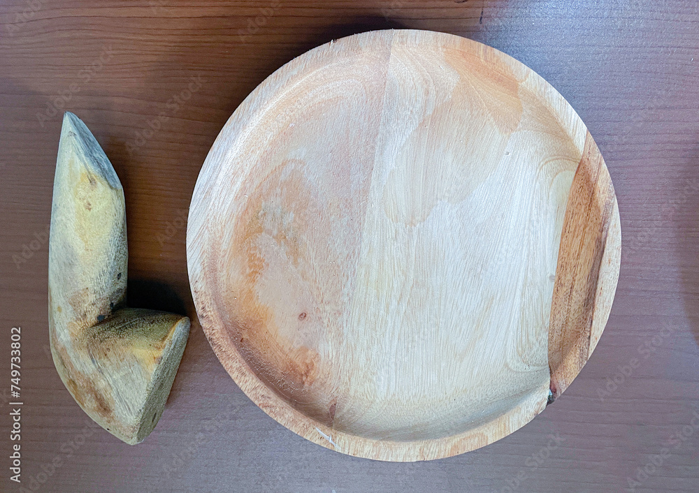 Cobek Kayu, also known as wooden mortar and pestle, is a traditional ...
