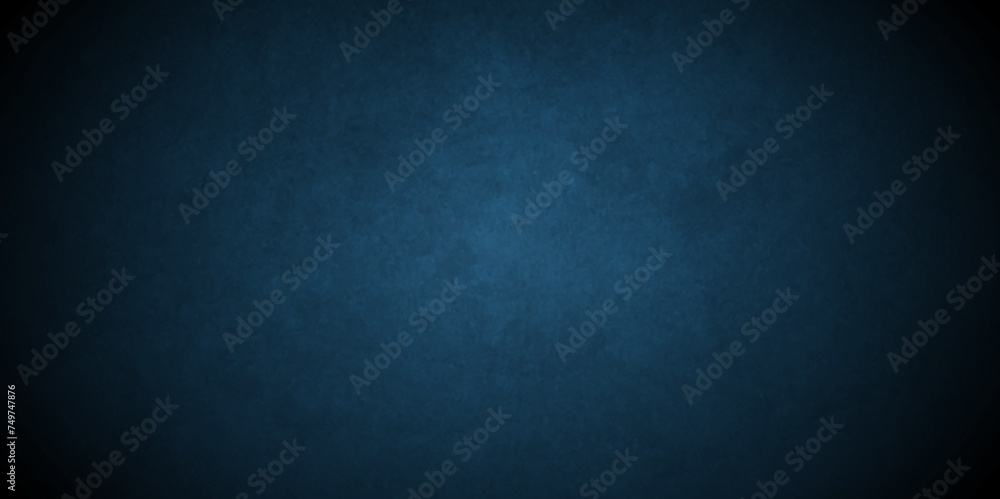 Grunge abstract Elegant dark solid blue background with elegant border ...
