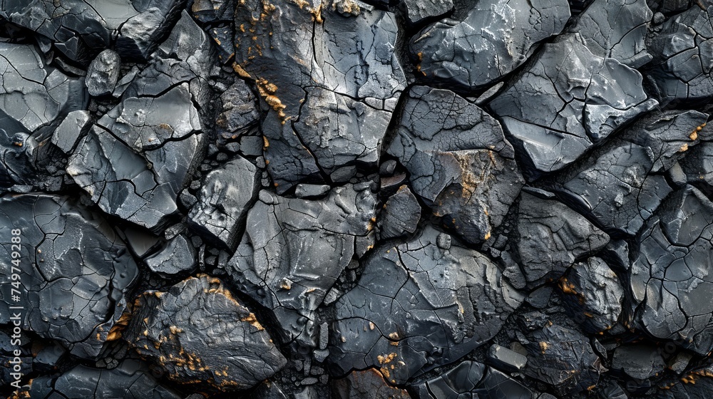 The background image features an ultra-realistic volcanic rock pattern ...