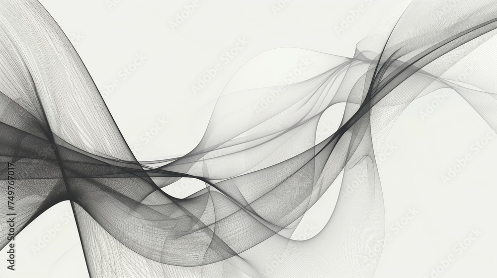 Abstract minimalist line drawing with a fractured split effect. Stock ...