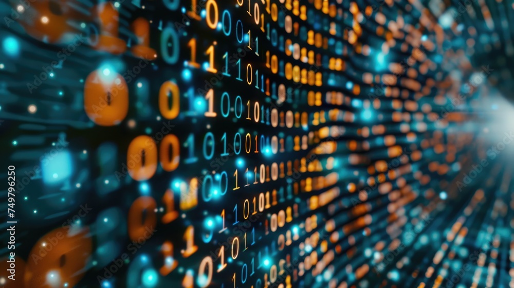 A computer screen displaying numerous numbers. Suitable for technology and data analysis ...