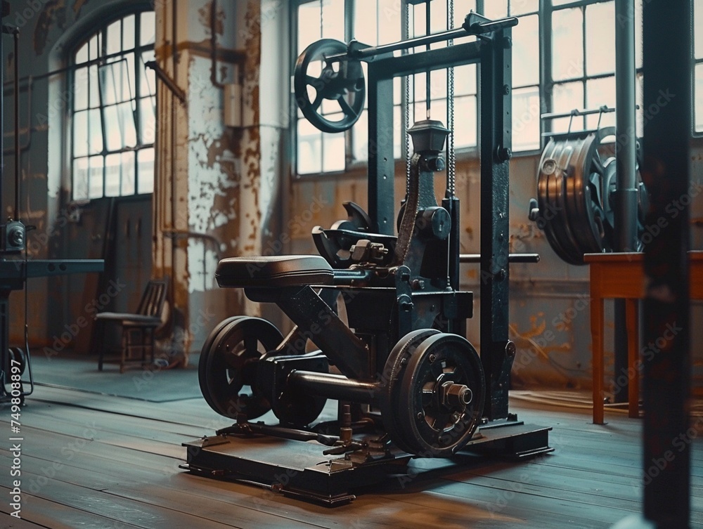 Health vlogs featuring repurposed industrial machinery in workout ...