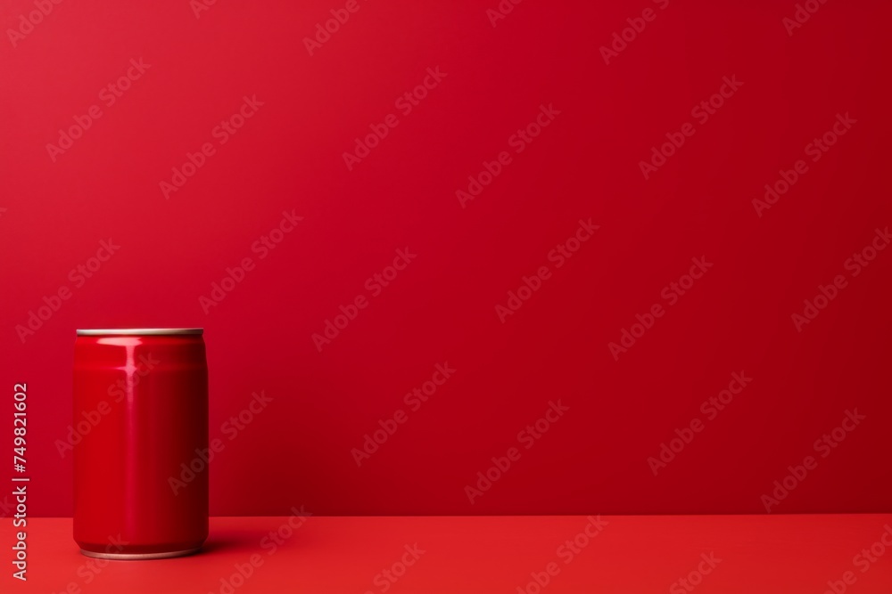 Aluminum soda can mock-up fresh cold fuzzy drink container cola ...
