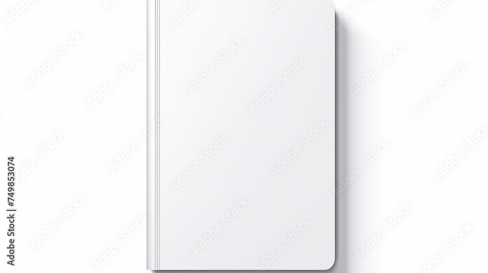 Vertical Closed Book Mockup Isolated on Transparent Background. White ...
