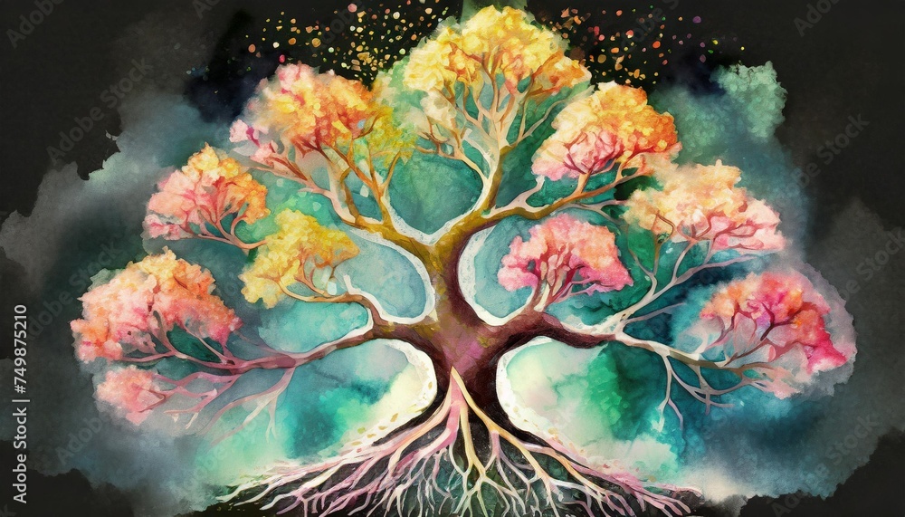 bronchial tree respiratory tree multiple branched trachea bronchi and ...