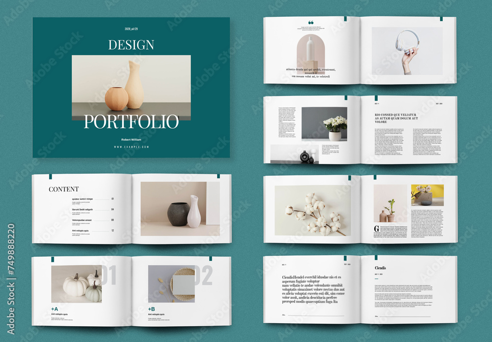 Portfolio Layout Stock Template | Adobe Stock