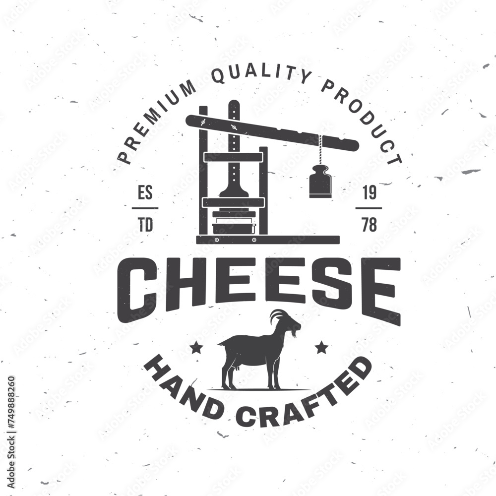 Cheese family farm badge design. Template for logo, branding design ...