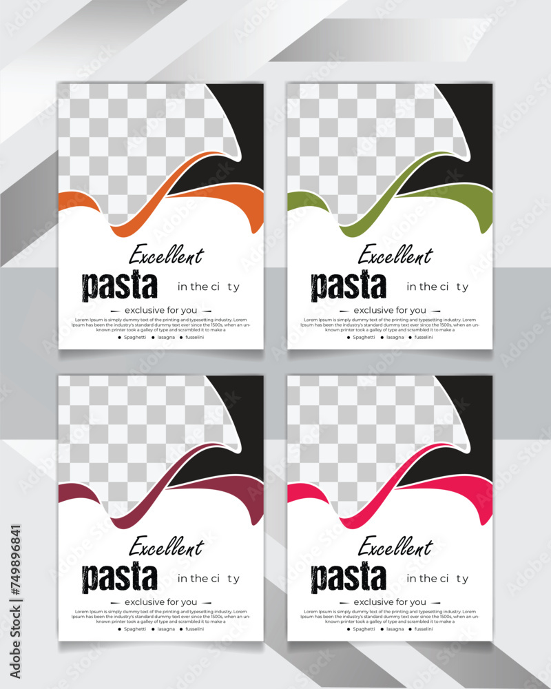 Special Pasta Sale Flyer design and restaurant pasta food menu poster ...