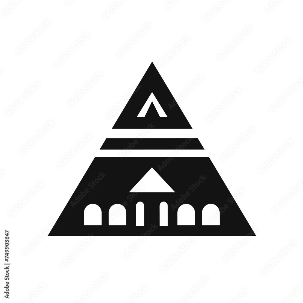 Eject Vector Icon. Minimalist portrait icon. Ruler inch size icon ...