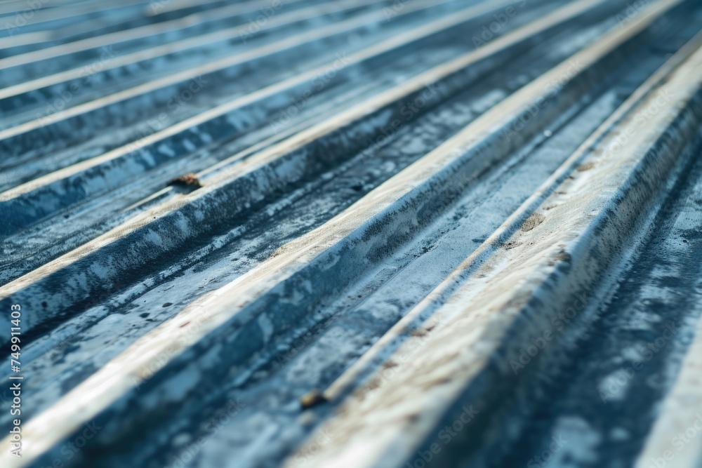 Galvanized Steel Roof Panel Texture Background Pattern for Construction ...