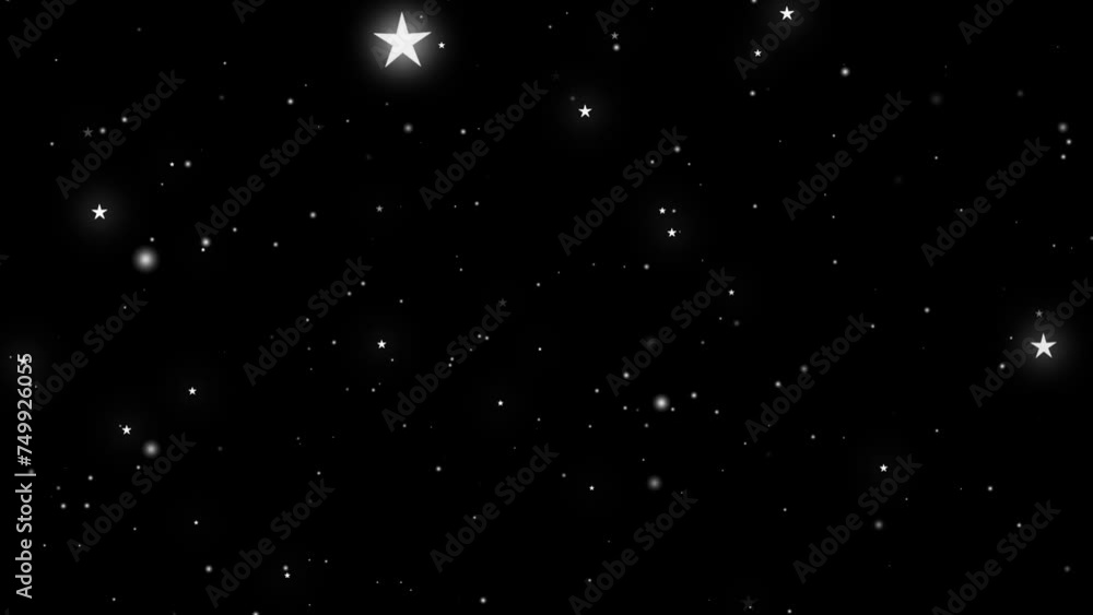 Animation of twinkling stars. Starry sky. On a transparent background ...