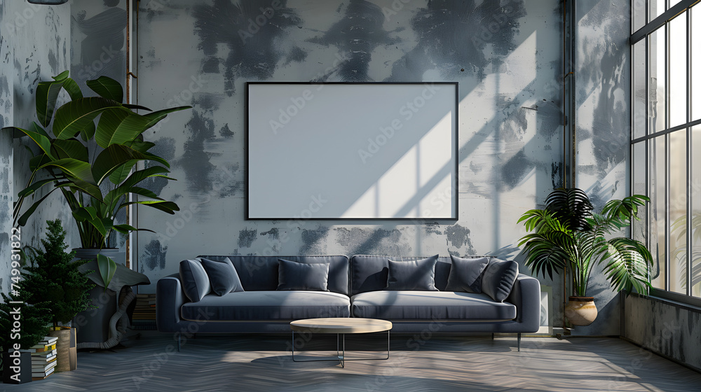 Frame mock-up horizontal frame bilderram print on demand 4d ultrahd ...