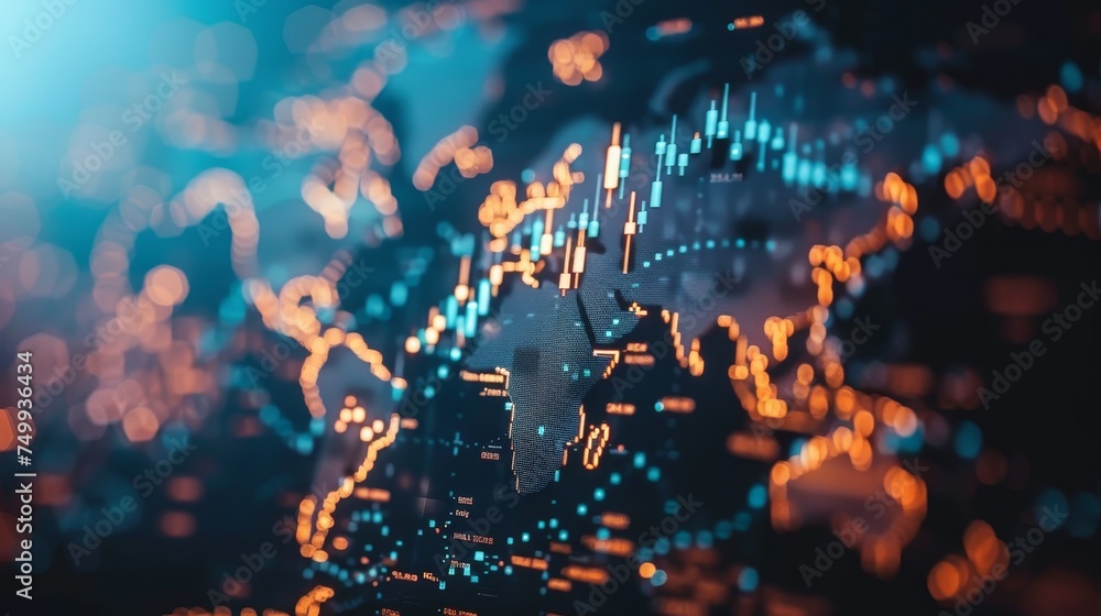 Visualize the evolving landscape of global finance, where markets are ...