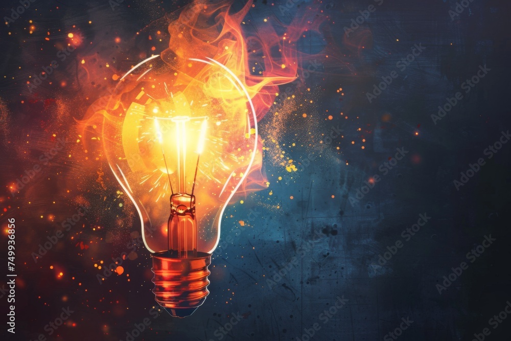 Glowing Filament Light Bulb: Ignite Your Ideas & Solutions ...