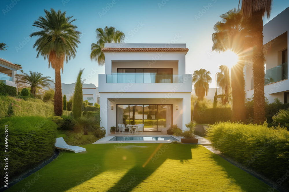 Villa with swimming pool. Spanish house Real Estate. Villa in Costa ...