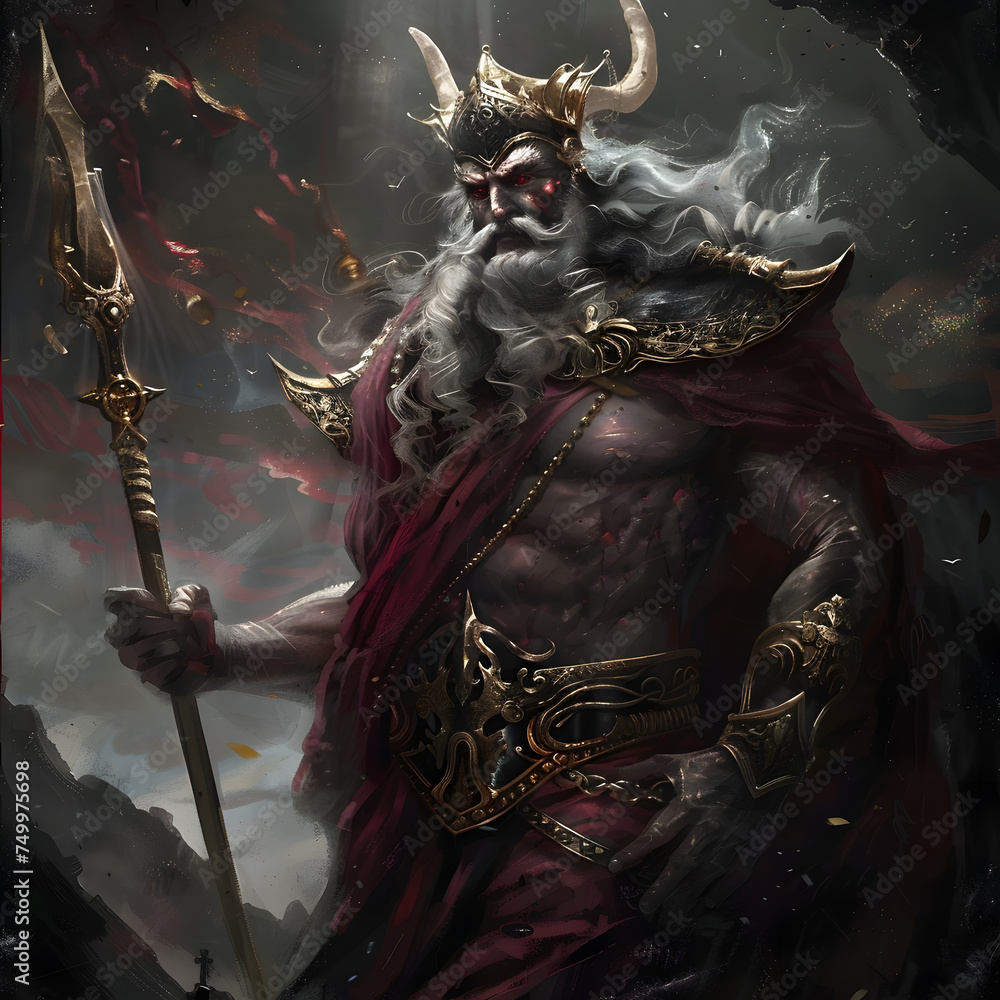 Hades god of the dead and the king of the underworld Stock Photo ...