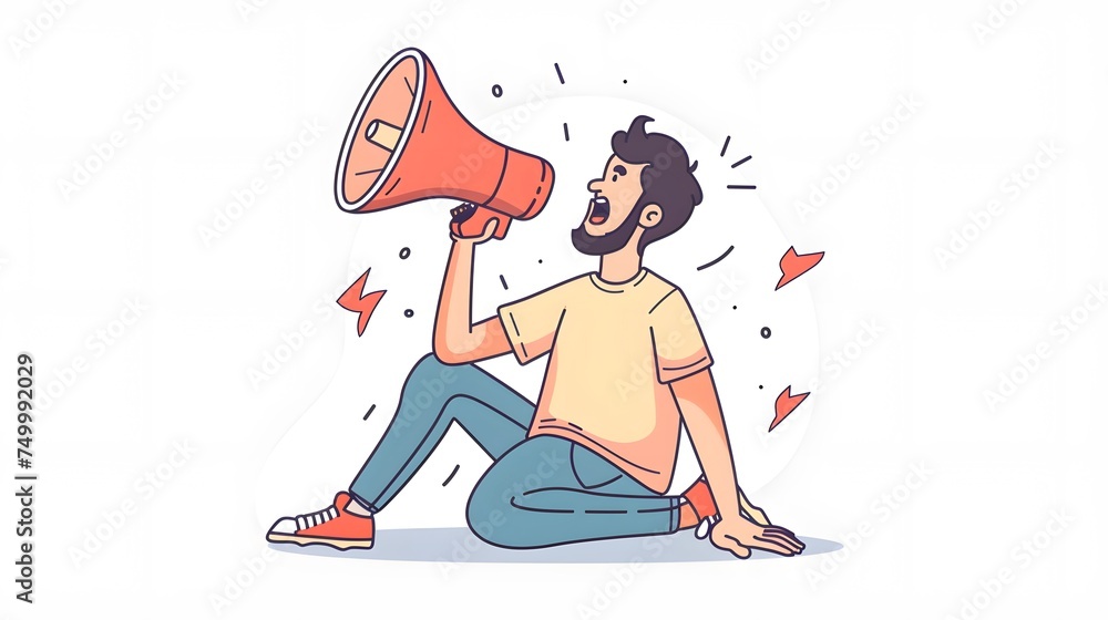 Do not forget something important loudspeaker banner to remind it a ...