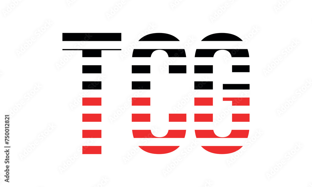 TCG three initial letter iconic line negative space minimal logo design ...