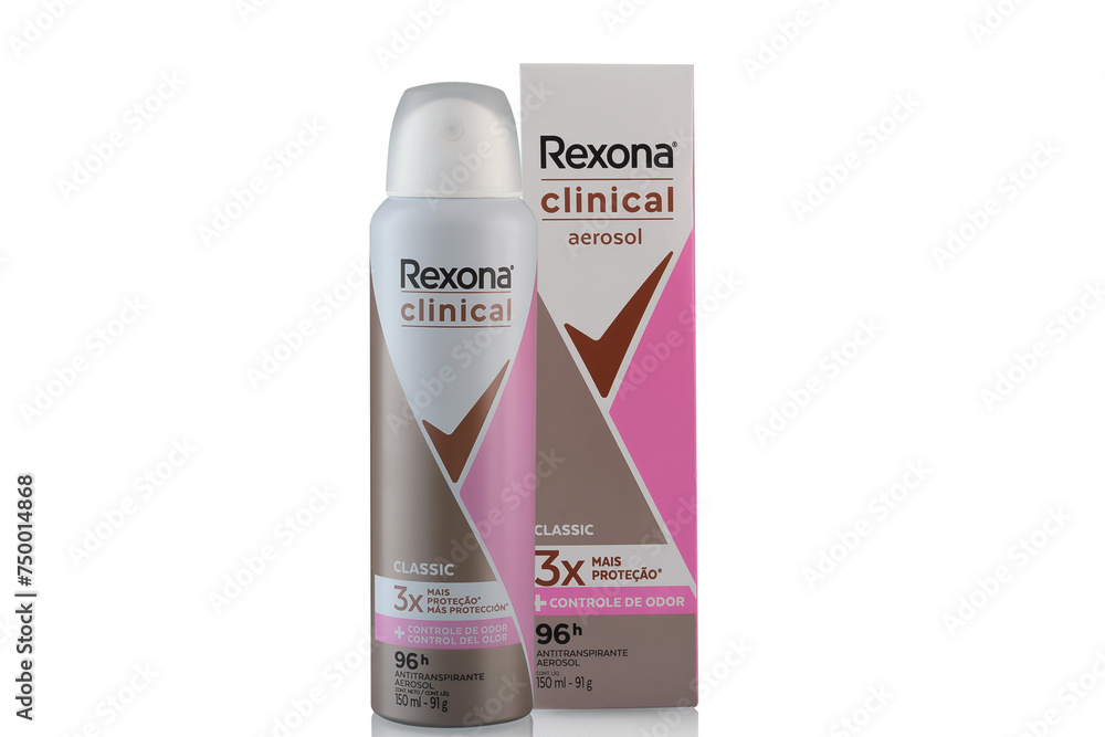 SAO PAULO, BRAZIL- 02, MARCH, 2024, REXONA CLASSIC AIR SPRAYING ...