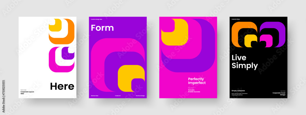 Modern Report Design. Isolated Banner Template. Creative Brochure ...