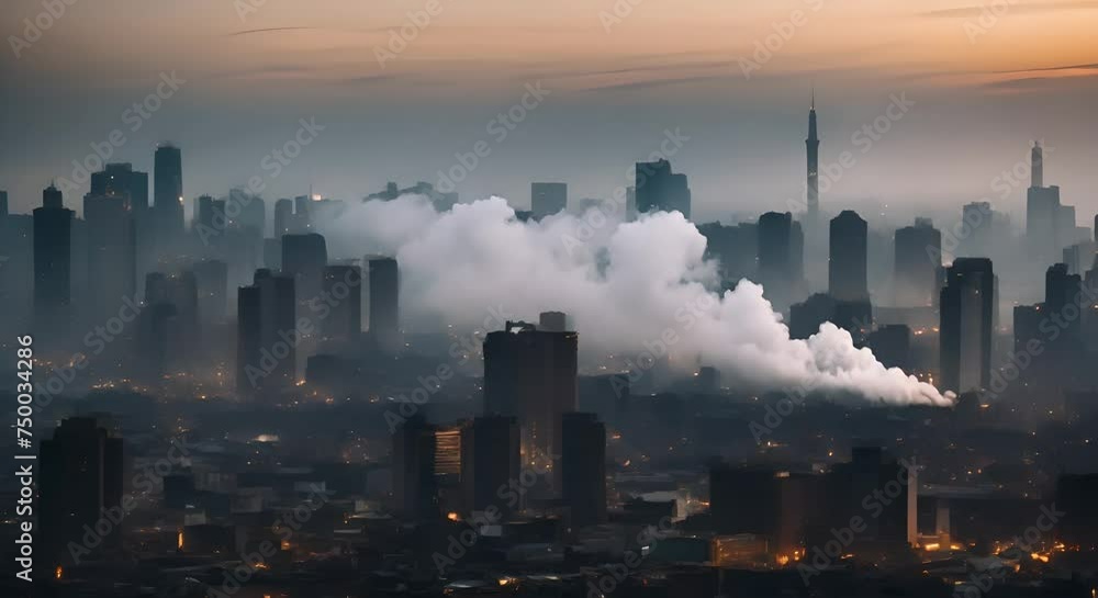 Inquinamento atmosferico dato dai gas di scarico e dai fumi delle ...