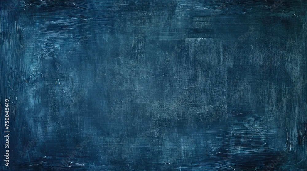A blank dark blue chalkboard texture background. back to school ...