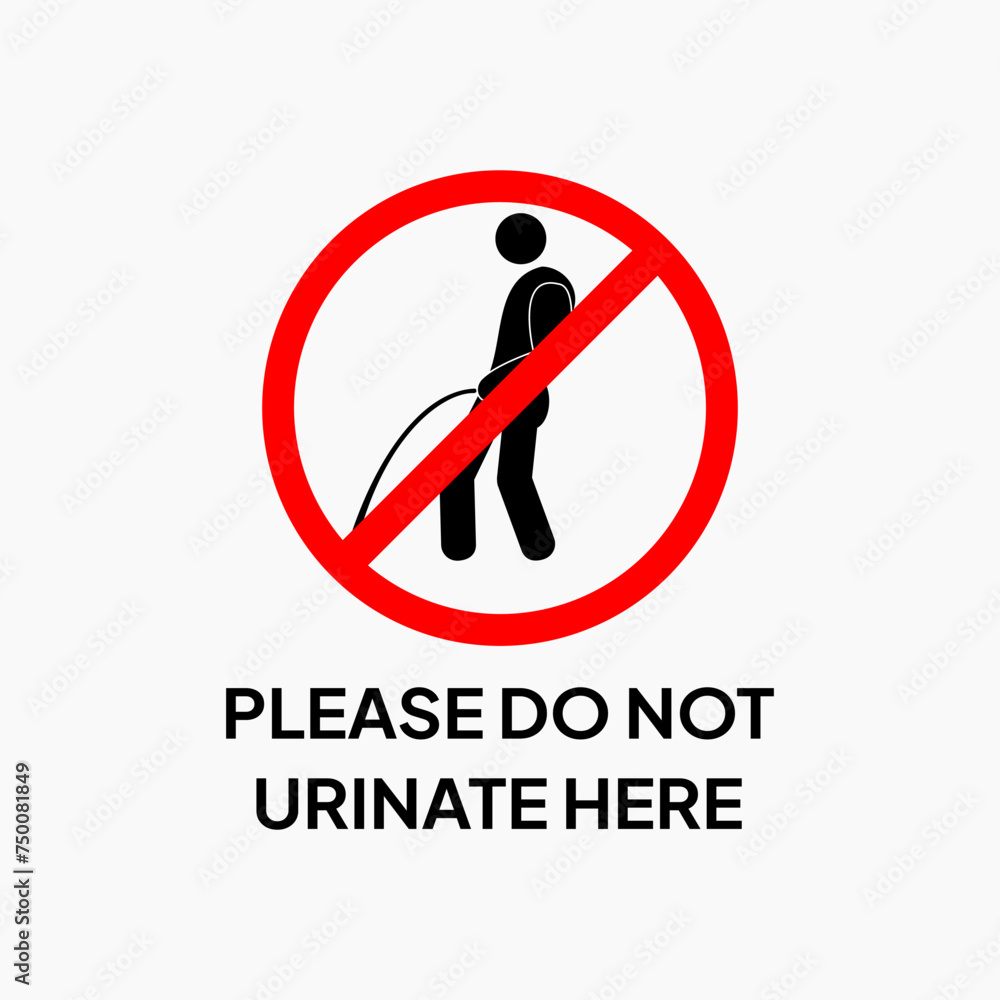 Warning label not to urinate here. Islamic labels for ablution areas to ...