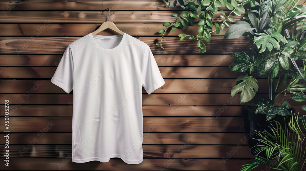 white t-shirt mockup, empty shirt Stock Photo | Adobe Stock