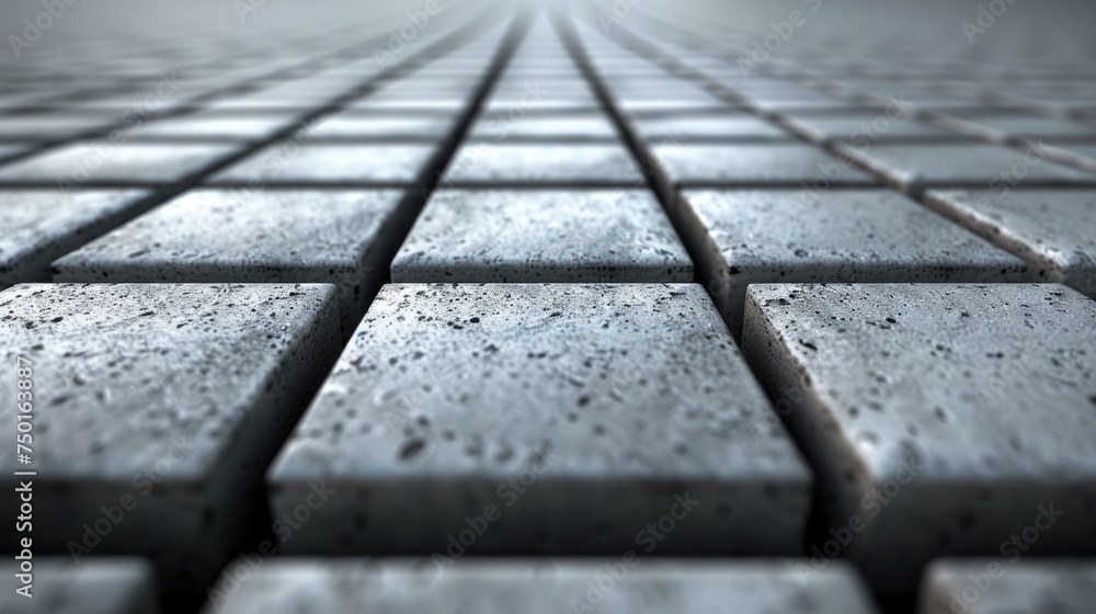 Futuristic, hi-tech, light background with a square honeycomb structure ...