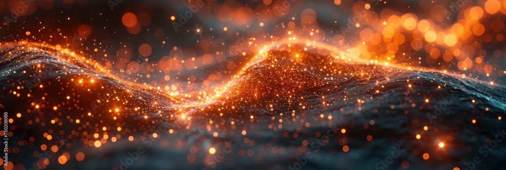 Glowing Graph On Dark Background Cartoon, Background Images , Hd ...