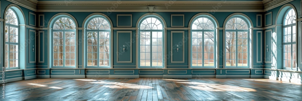 Interior Large Window Cartoon Illustration, Background Images , Hd ...