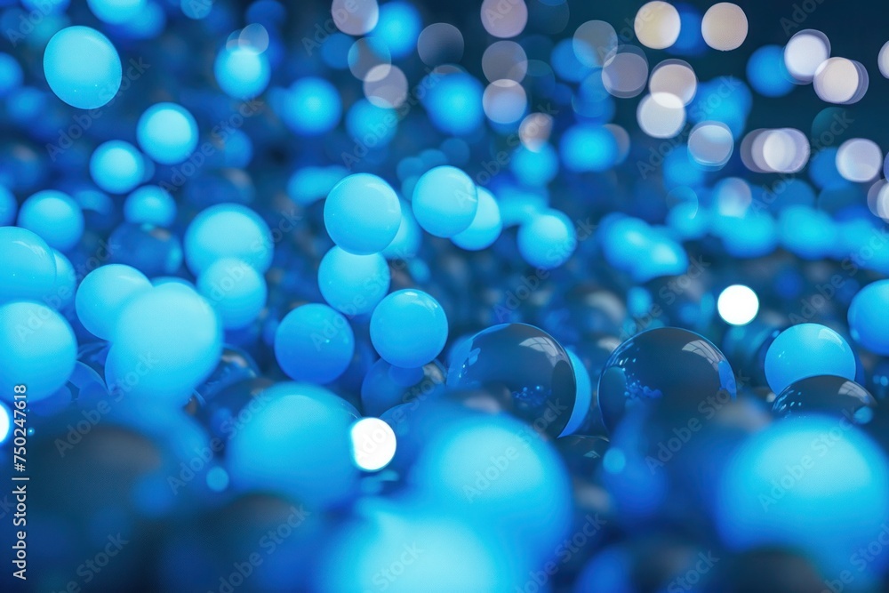 The defocused blue balls and bubbles create an ambient texture that can ...