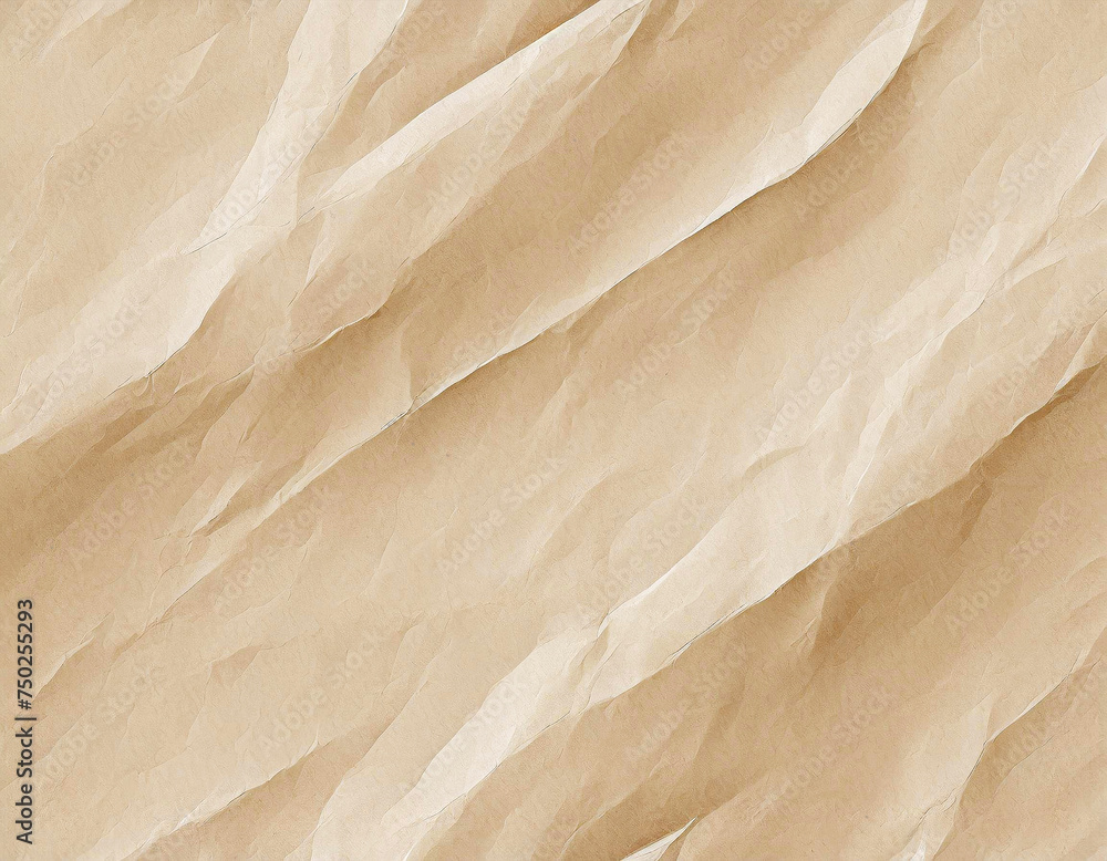 Beige crumpled paper texture. Textures and backgrounds. Stock Photo ...