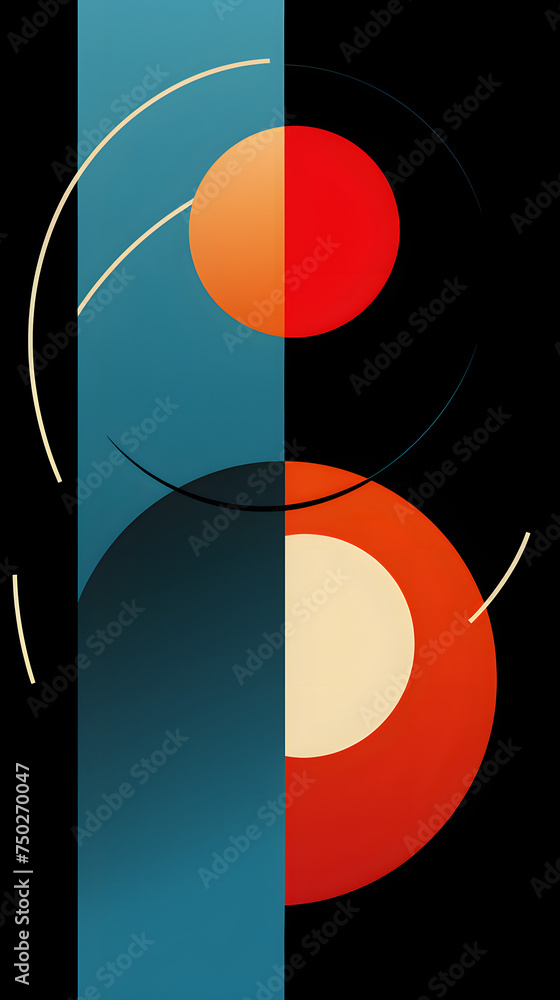 basic background with simple shapes and colors, basic shapes Stock ...