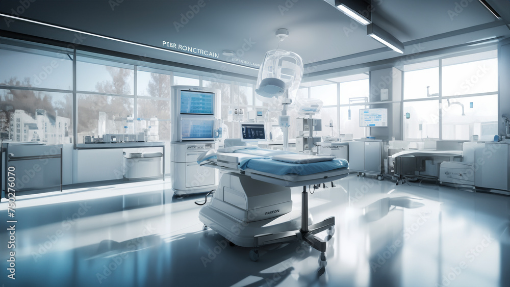 The heart of the room: a high-tech surgical table, a canvas for ...