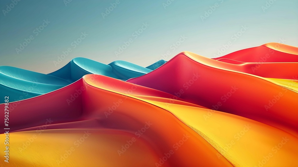 Simple yet powerful images using solid colors and simple shapes to ...