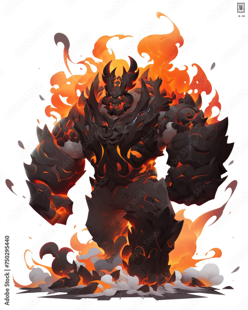 monster character illustration god Zhang Guo Lao (china) for t-shirt ...