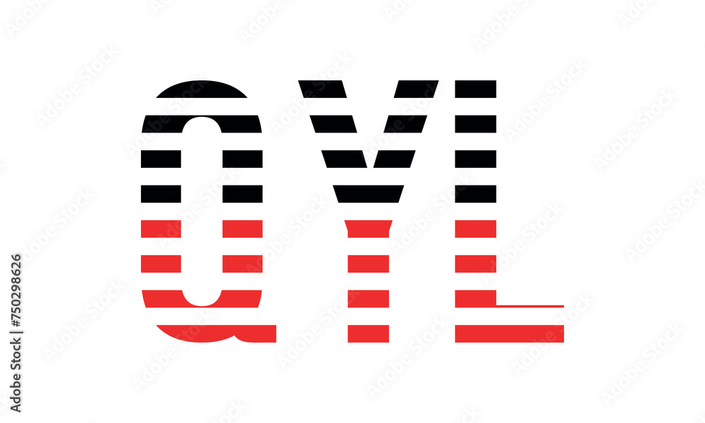 QYL three initial letter iconic line negative space minimal logo design ...