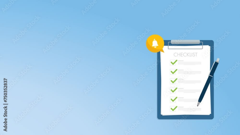 Checklist. Check list document, paper check list and to do list with ...