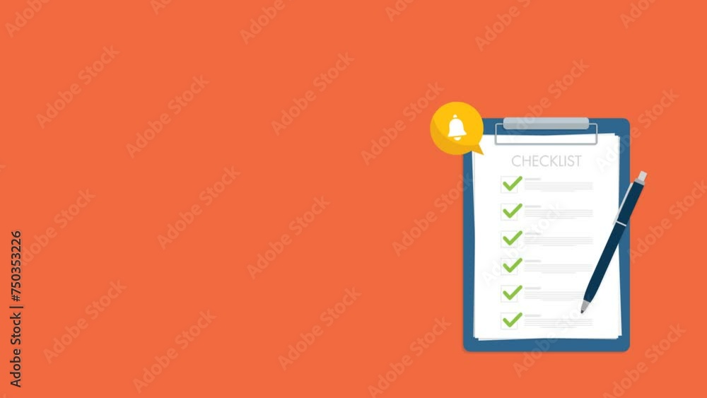 Checklist. Check list document, paper check list and to do list with ...