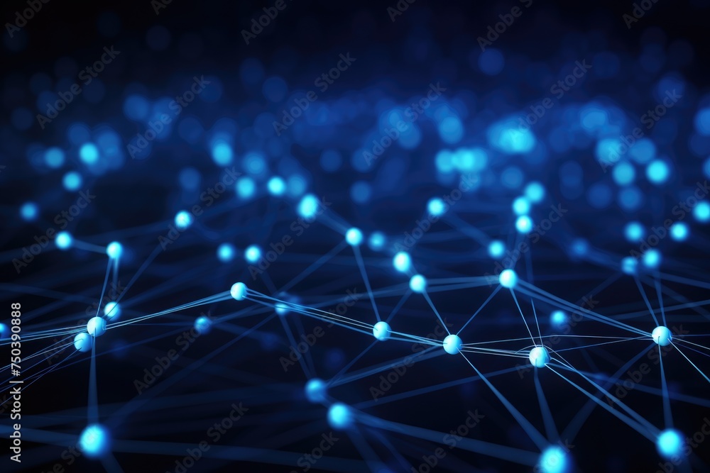 Abstract Digital Background Big Data Visualization Network Connection Structure Science