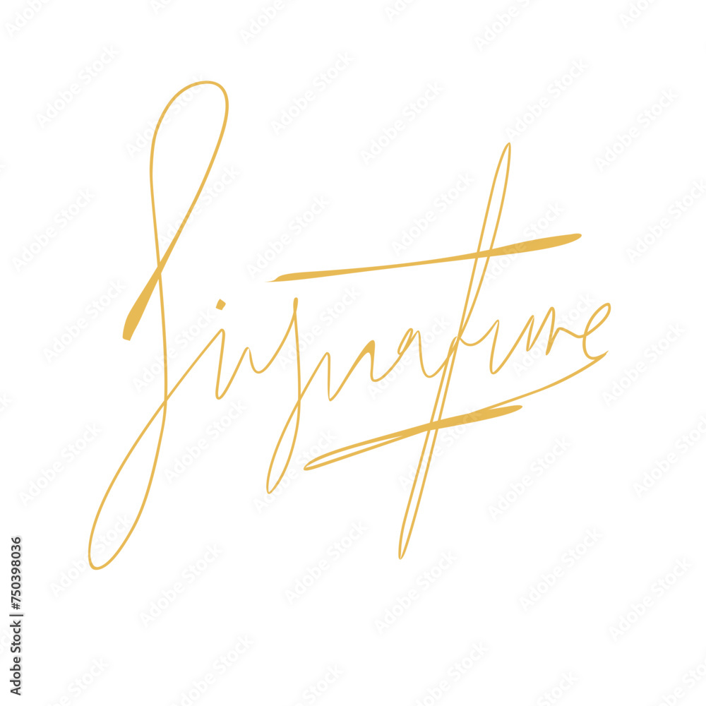 Poster Golden signature – Wall Art | UkPosters