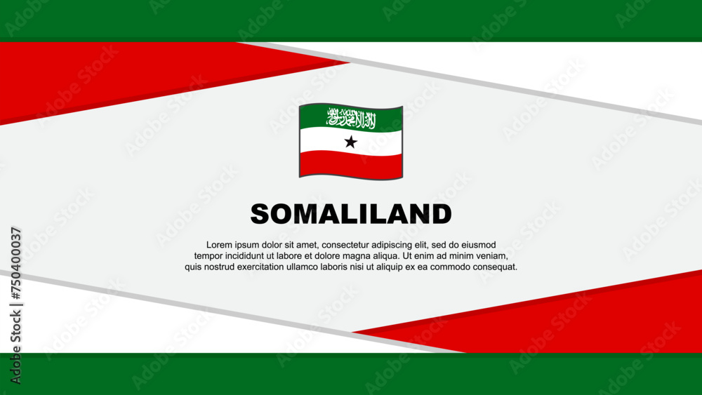 Somaliland Flag Abstract Background Design Template. Somaliland ...