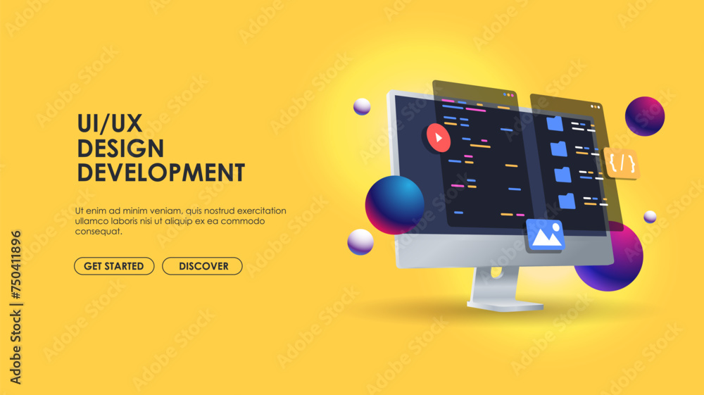 Programming web banner. Best programming languages. Social media ...
