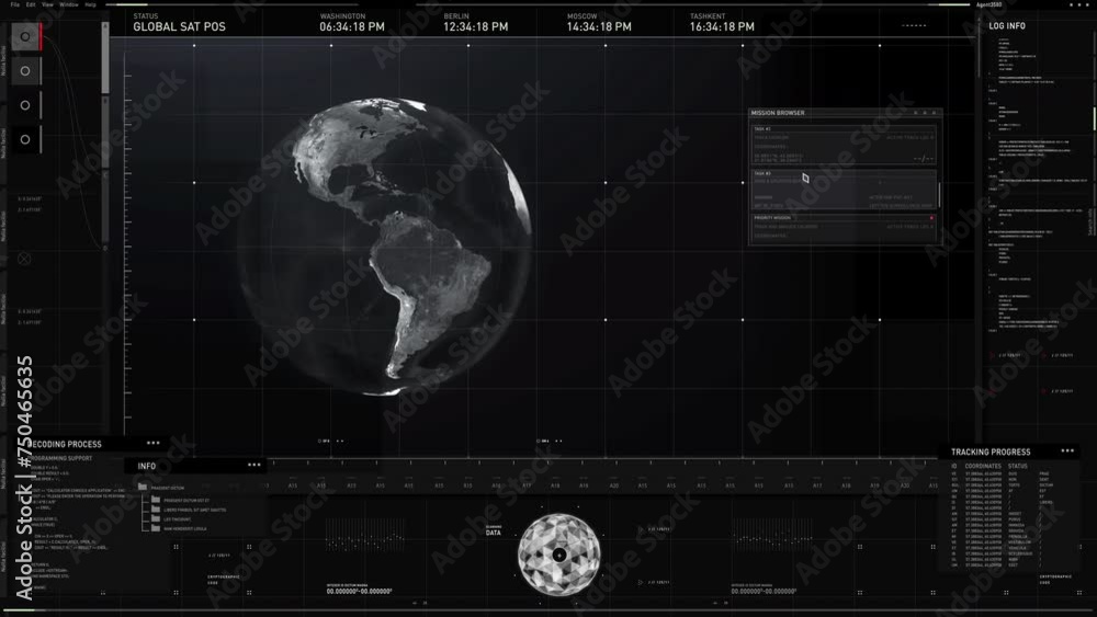 Scan interface is shown on the computer display. Interface of the ...